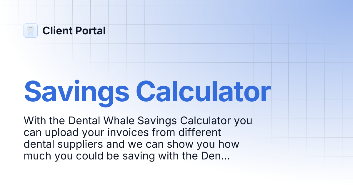 Dental Whale Savings Network